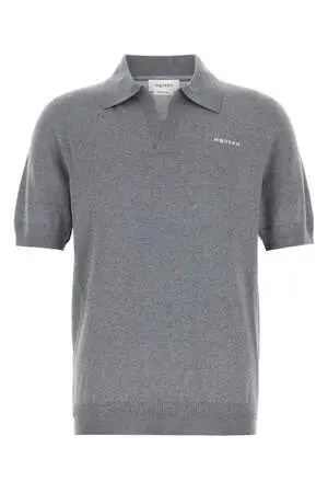 Alexander McQueen Grey Wool Polo Shirt - Gray