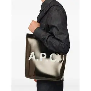 A.p.c. Grey Tote Bags - Gray