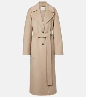 JOSEPH Spencer Wool And Cashmere Coat - Beige