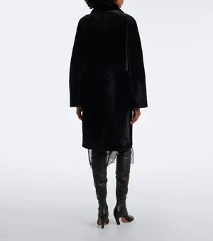 JOSEPH Caspian Reversible Leather And Shearling Coat