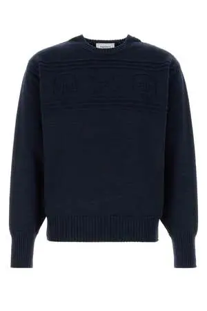 Alexander McQueen Navy Wool Sweater - Blue
