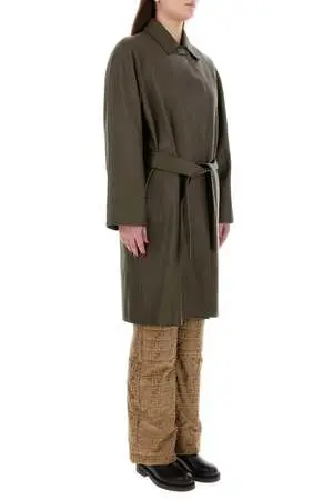 Fendi Mud Leather Coat