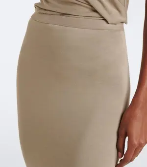 Rick Owens Lilies Slip Jersey Maxi Skirt - Beige