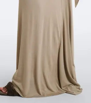 Rick Owens Lilies Slip Jersey Maxi Skirt - Beige