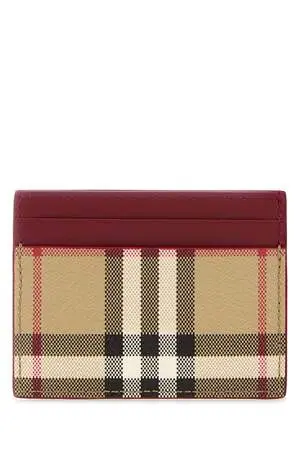 Burberry Printed Canvas Card Holder - Multicolor
