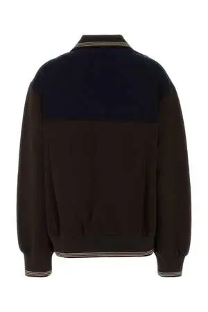 Miu Miu Two-tone Viscose Blend Oversize Sweatshirt