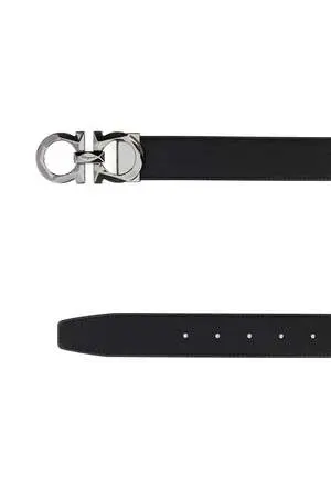 FERRAGAMO Leather Belt - Black
