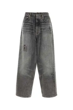 Balenciaga Dark Grey Denim Jeans - Gray