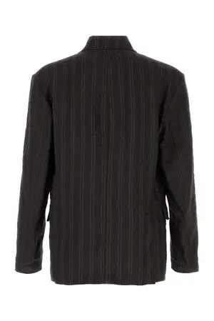 FERRAGAMO Embroidered Linen Blend Blazer