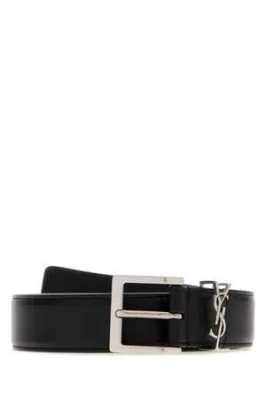 Saint Laurent Leather Belt - Black