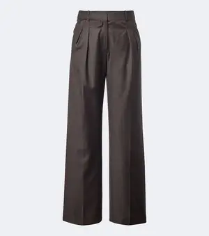 Loulou De Saison Sbiru Lds Pleated Virgin Wool Pants