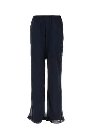 FERRAGAMO Navy Polyester Pant - Blue