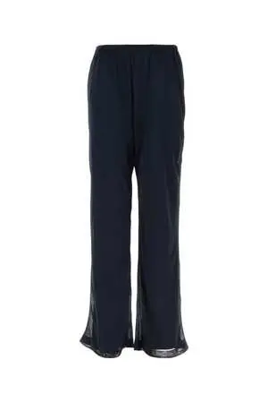 FERRAGAMO Navy Polyester Pant - Blue