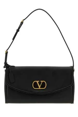 Valentino Garavani Nappa Leather Devain Shoulder Bag - Black