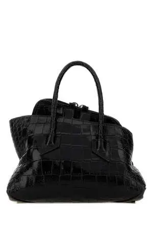Attico Leather Mini La Passeggiata Handbag - Black