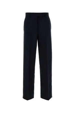 Miu Miu Navy Mohair Blend Pant - Blue