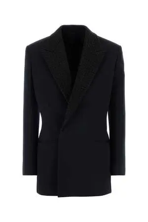 Bottega Veneta Midnight Wool Blazer - Blue