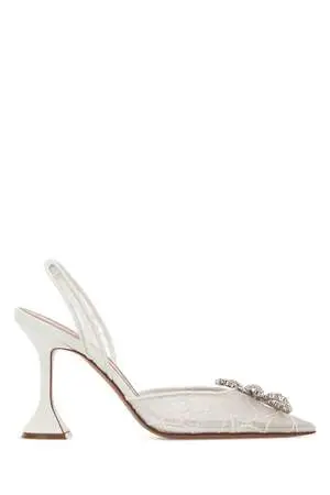 Amina Muaddi Lace Rosie Pumps