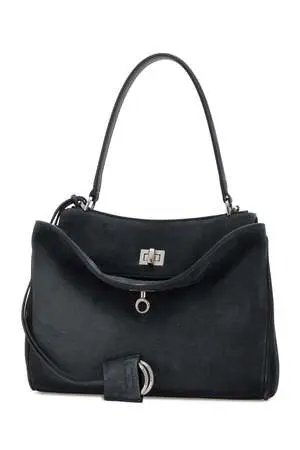Balenciaga Suede Rodeo Handbag - Gray