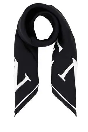 Alexander McQueen Silk Foulard - Black