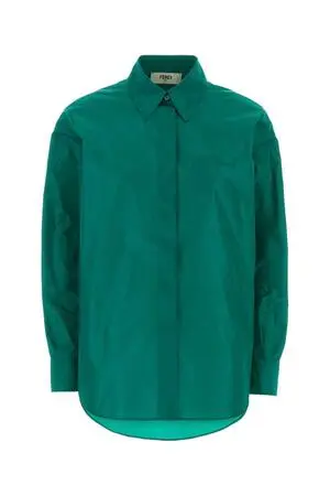 Fendi Turquoise Taffetas Shirt - Blue