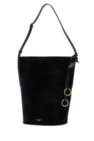 Alaïa Suede Bucket Bag - Black