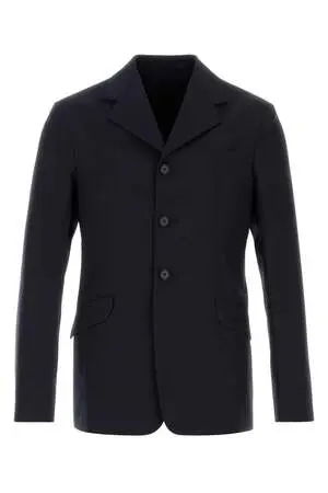 JIL SANDER Navy Wool Blazer - Blue