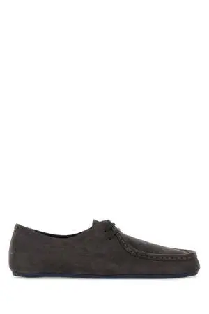 JIL SANDER Dark Grey Suede Lace-up Shoes - Gray
