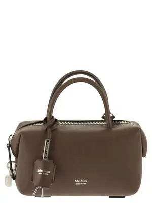 Max Mara Holdalls Small Natural Leather Satchel - Brown