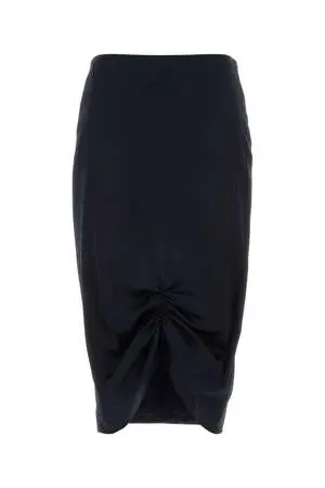 Valentino Garavani Midnight Stretch Crepe Skirt - Blue