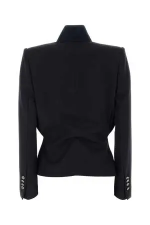Alexander McQueen Navy Wool Blazer