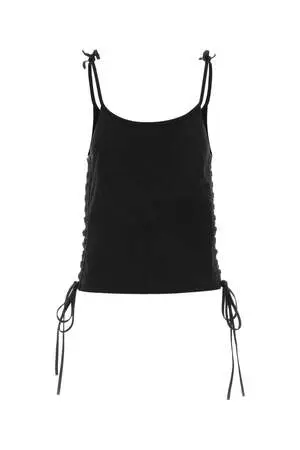 Balenciaga Cotton Tank Top - Black