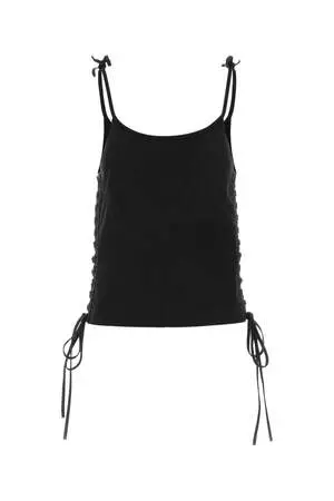 Balenciaga Cotton Tank Top - Black