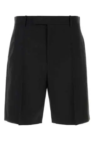 JIL SANDER Wool Bermuda Shorts - Black