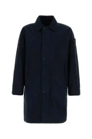 Stone Island Midnight Polyester Blend Trench Coat - Blue