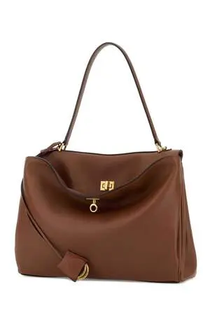 Balenciaga Caramel Leather Medium Rodeo Handbag - Brown