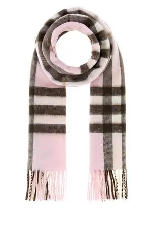Burberry Burberry Unisex Embroidered Cashmere Scarf Multicolor