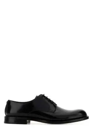 Dolce & Gabbana Leather Lace-up Shoes - Black
