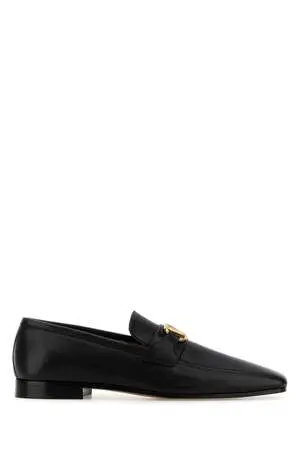 Valentino Garavani Leather Vlogo Signature Loafers - Black