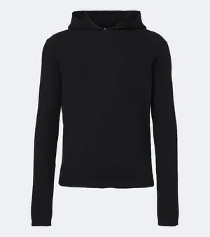 Rick Owens Knitted Cashmere-blend Hoodie