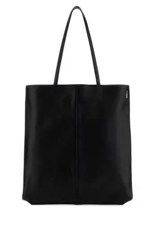 JIL SANDER Leather Linea Shopping Bag - Black