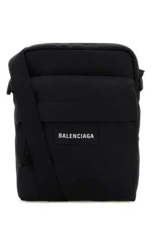 Balenciaga Canvas Explorer Crossbody Bag - Black