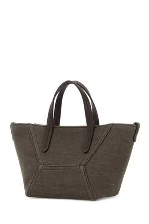Brunello Cucinelli Olive Fabric Handbag
