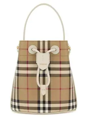 Burberry Printed Canvas Bucket Bag - Multicolor