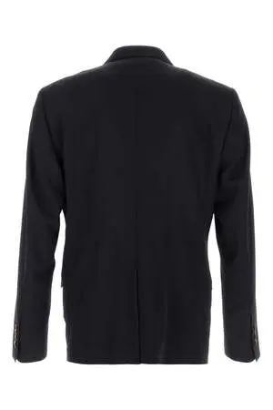 Dolce & Gabbana Black Stretch Wool Blazer