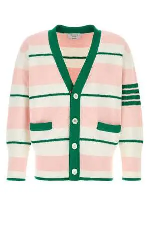 Thom Browne Embroidered Cotton Cardigan - Multicolor