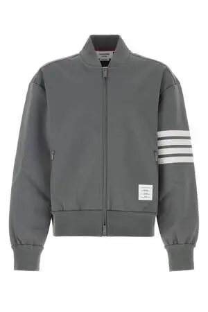 Thom Browne Thom Browne Bomber Jacket Gray