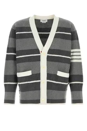 Thom Browne Embroidered Cotton Cardigan - Multicolor