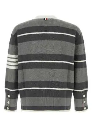 Thom Browne Embroidered Cotton Cardigan