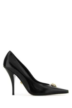 Versace Leather Pumps - Black